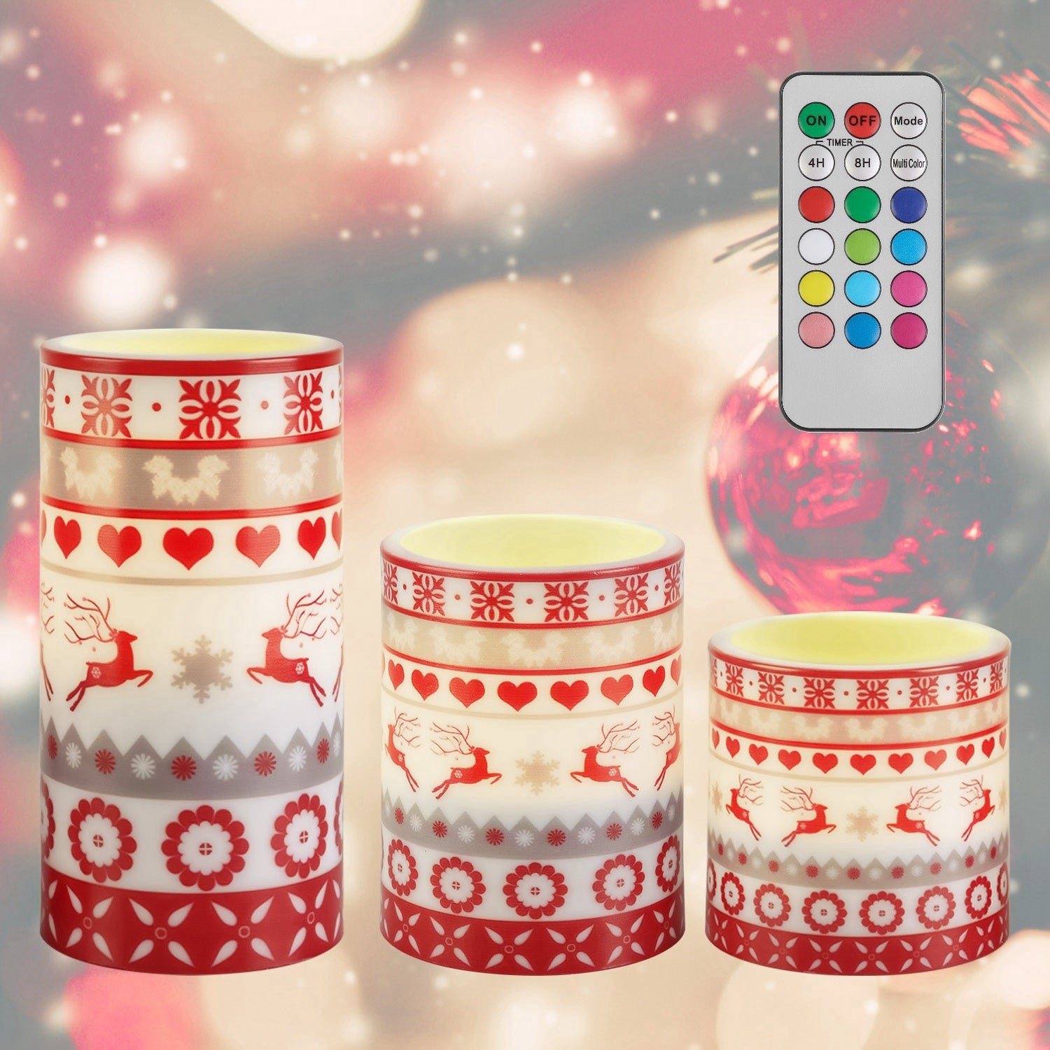 3-Pack Flameless Deer Candles – Purposeful Buying